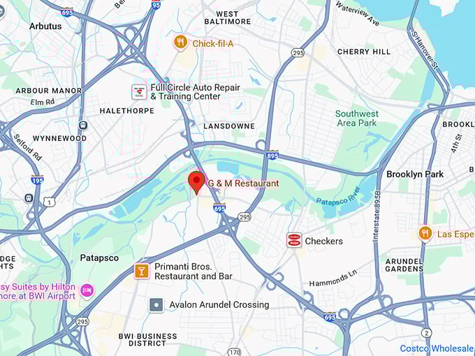 16. g&m restaurant map