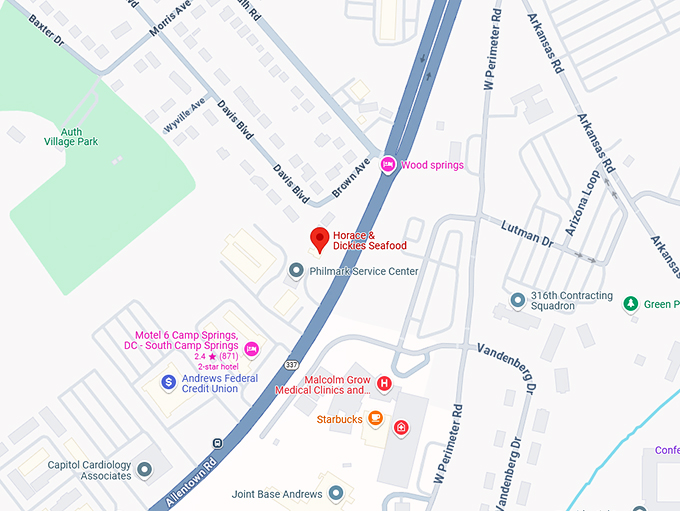 16. horace & dickies seafood map