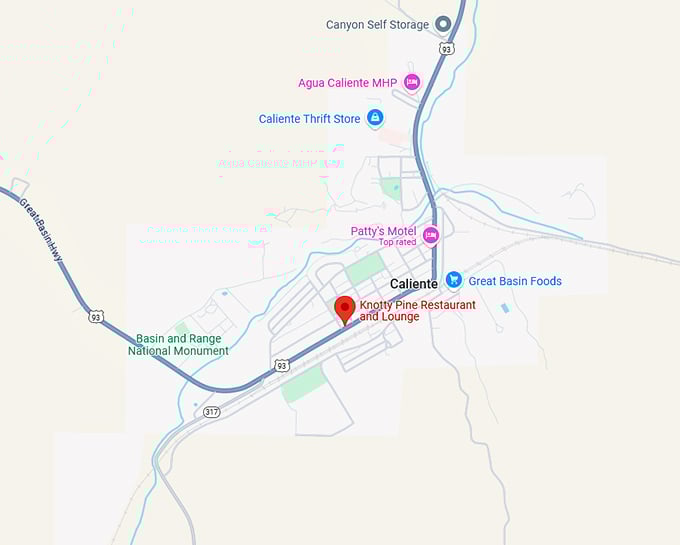 16. knotty pine restaurant and lounge map