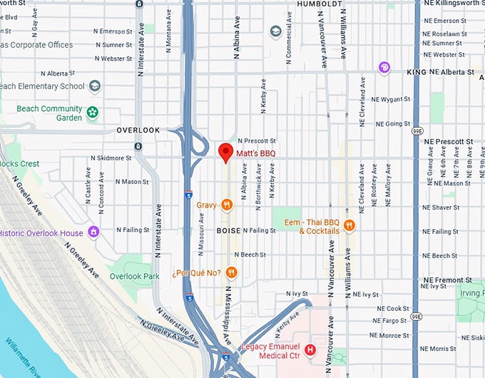 16. matt's bbq map