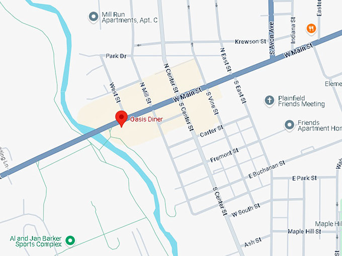 16. oasis diner map