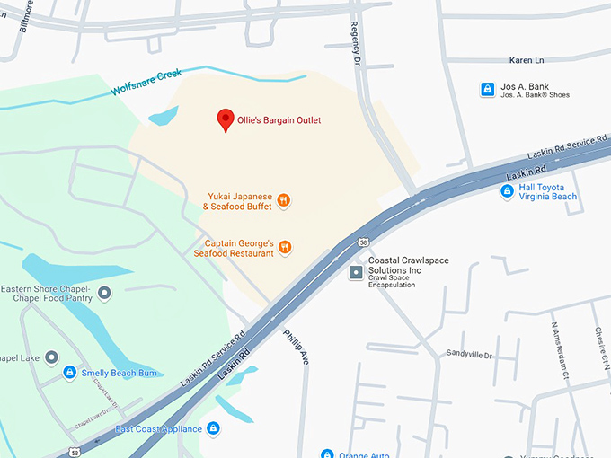 16. ollie's bargain outlet map