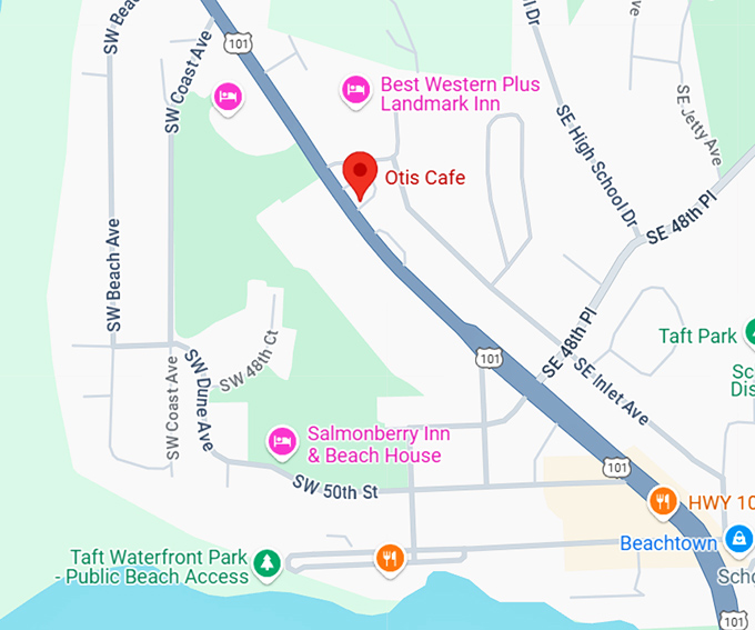 16. otis cafe map