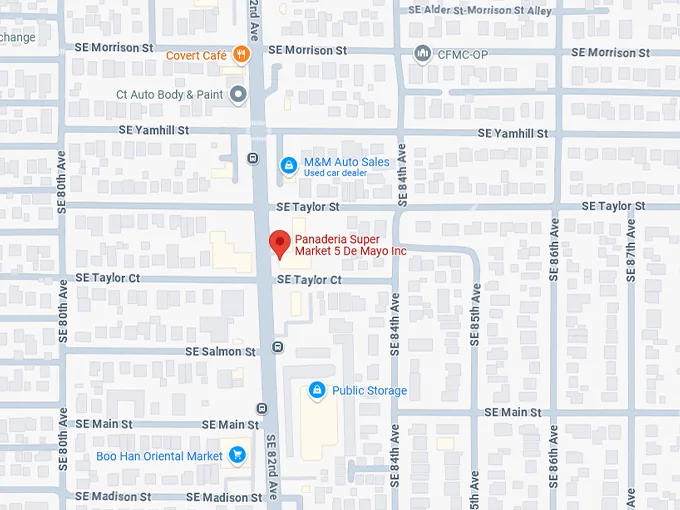 16. panaderia super market 5 de mayo inc. map