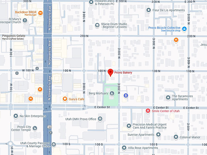 16. provo bakery map