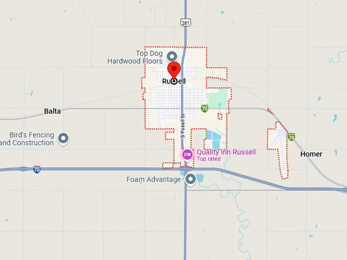 16. russell map