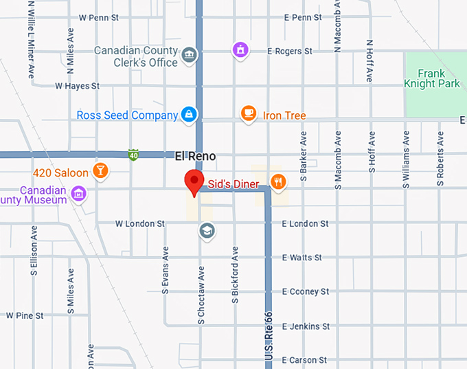 16. sid's diner map