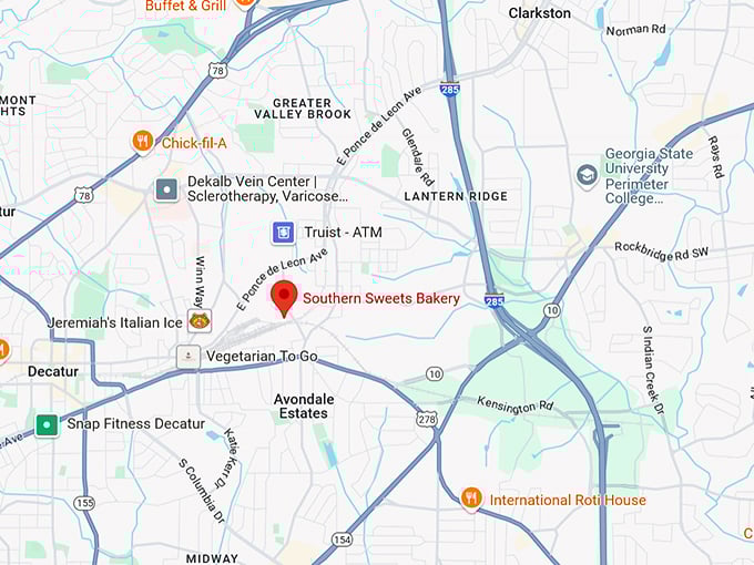 16. southern sweets bakery map