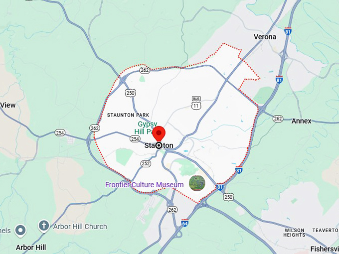 16. staunton map