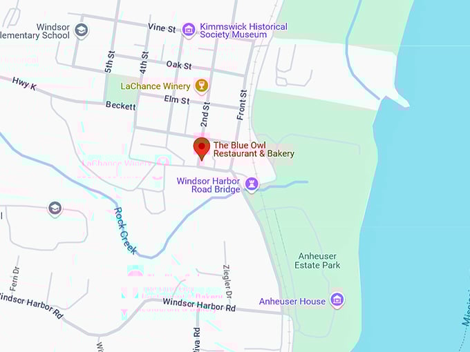 16. the blue owl restaurant & bakery map