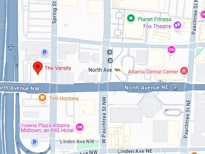 16. the varsity map