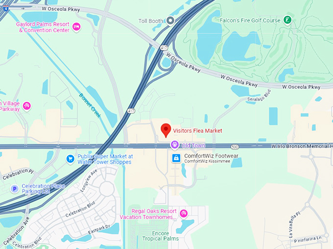 16. visitors flea market map