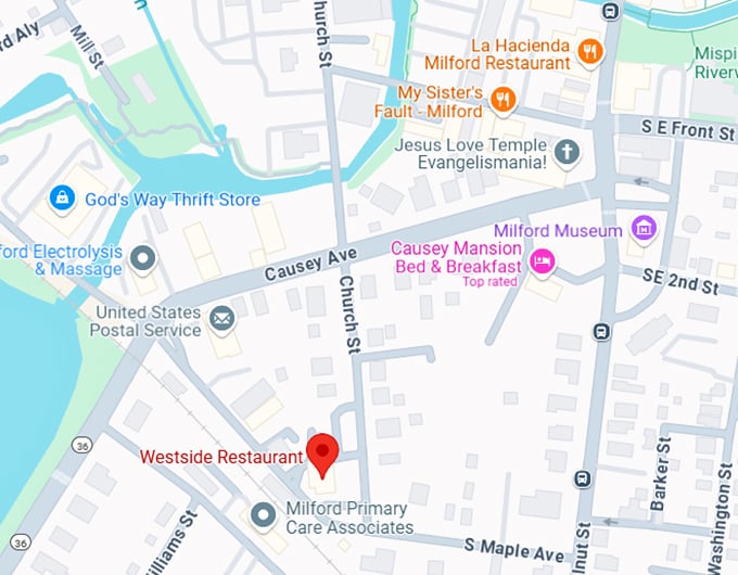 16. westside restaurant map