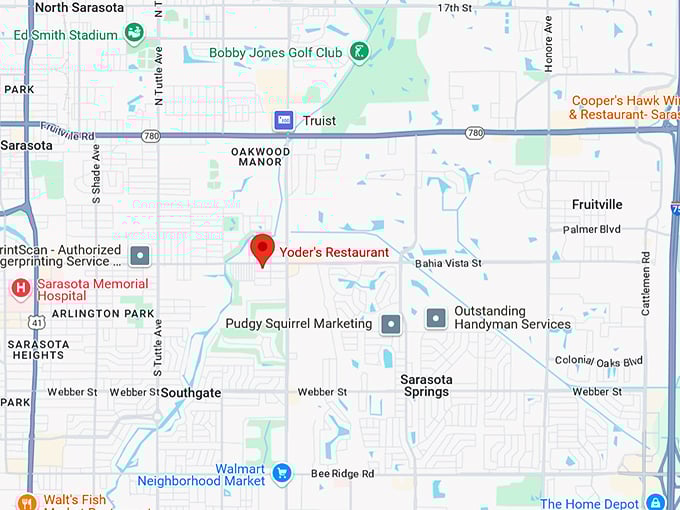 16. yoder's restaurant map