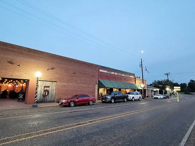 The rustic charm of Five D Cattle Company beckons like a siren song for steak lovers. That patriotic bunting isn't just decoration—it's a promise of all-American beef excellence.