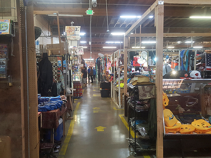 Treasure hunters navigate the labyrinthine aisles of La Pulga Fantástica, where every booth promises discoveries that would make Indiana Jones jealous.