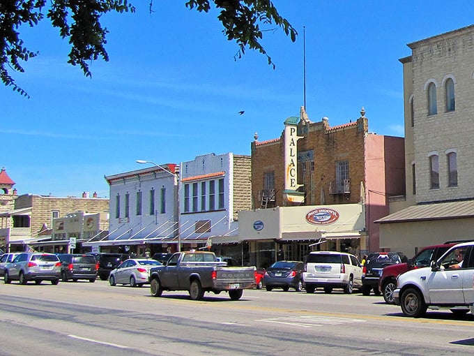 The historic storefronts of Fredericksburg stand shoulder-to-shoulder like old friends sharing secrets of the past.