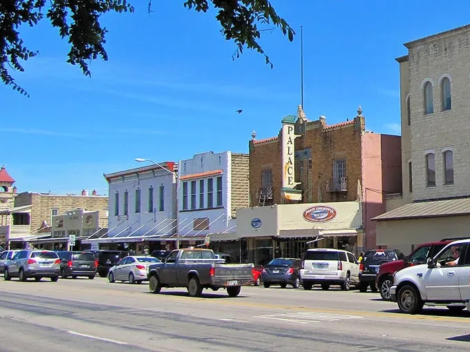 The historic storefronts of Fredericksburg stand shoulder-to-shoulder like old friends sharing secrets of the past.