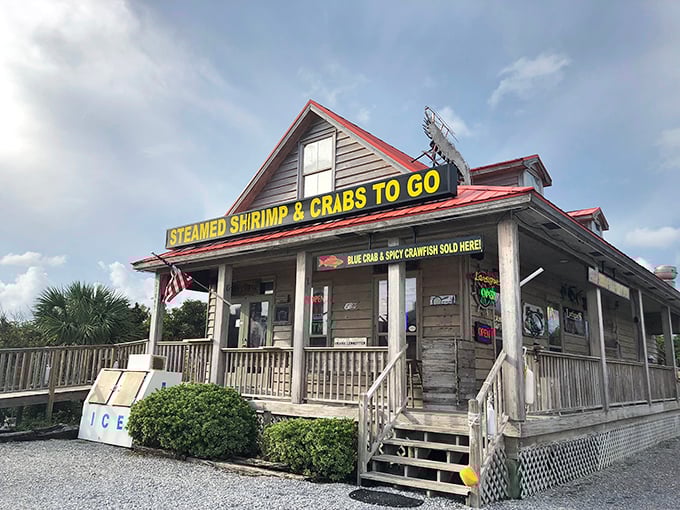 "Steamed Shrimp & Crabs To Go" isn't just signage—it's the seafood equivalent of "I'll be back" for Terminator fans.