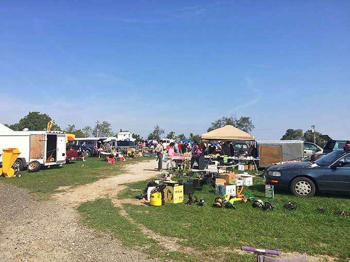 Outdoor vendors at Uncle John's line up like a neighborhood block party where everyone brought their coolest stuff to swap.