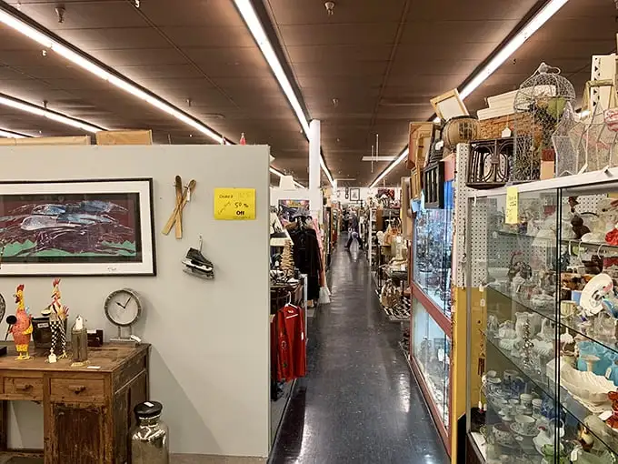 Narrow pathways lined with treasures create a labyrinth of nostalgia where getting lost is half the fun.