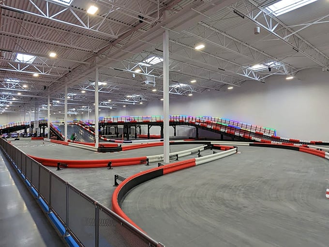 A racetrack designed with more twists and turns than a political debate, challenging even the most confident weekend warriors.