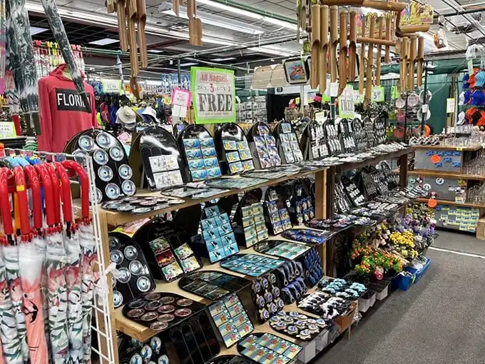 Souvenir heaven awaits! Florida-themed treasures line the shelves in a dazzling array that makes deciding what not to buy the real challenge.