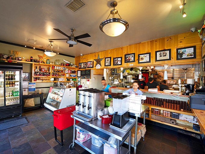 Inside, wooden walls and memorabilia create the perfect backdrop for culinary alchemy. The small space practically vibrates with anticipation.