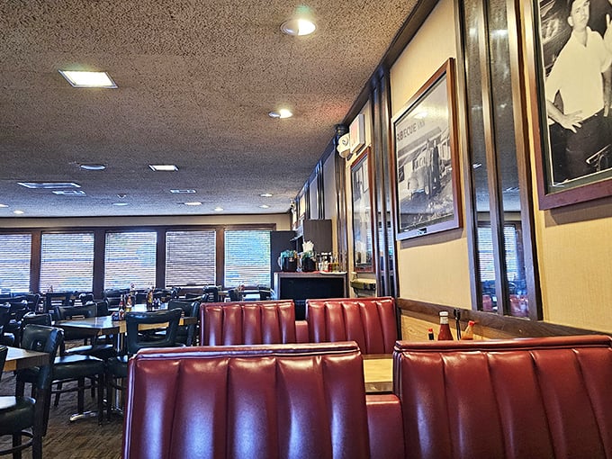 These red vinyl booths have witnessed more food epiphanies than a cooking show judge. Classic Americana at its finest.