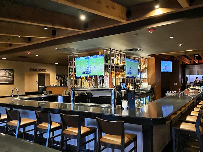 Where magic happens: The tavern's bar area strikes that perfect balance between "I'm treating myself" and "I could totally become a regular here."