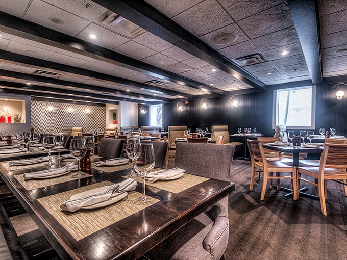 Elegant yet unpretentious, the dining room strikes that perfect balance—sophisticated enough for celebration, comfortable enough to actually enjoy your meal.