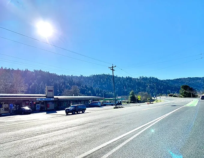 Orick's main drag might be modest, but those forested hills promise adventures that are anything but small.