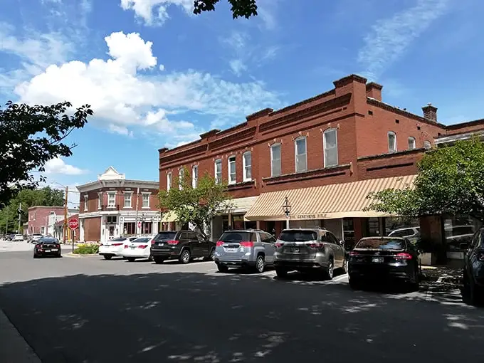 Downtown Ste. Genevieve's brick facades and striped awnings create a Norman Rockwell painting come to life, where history and small-town charm coexist beautifully.