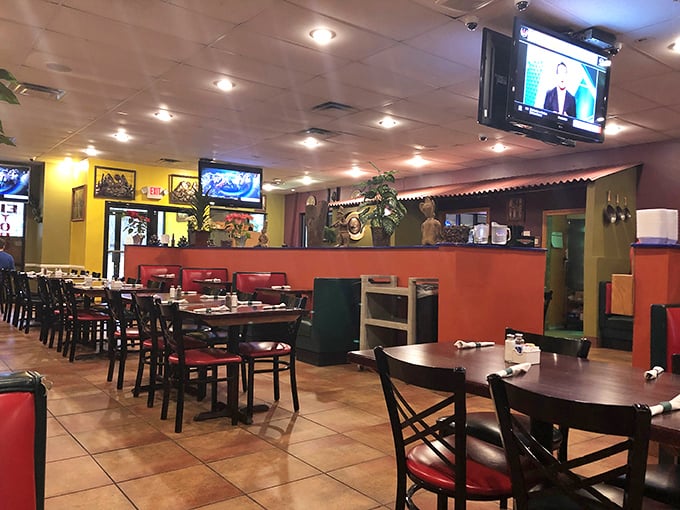 Step inside and let the fiesta begin! This vibrant interior is warmer than a fresh-off-the-griddle tortilla.