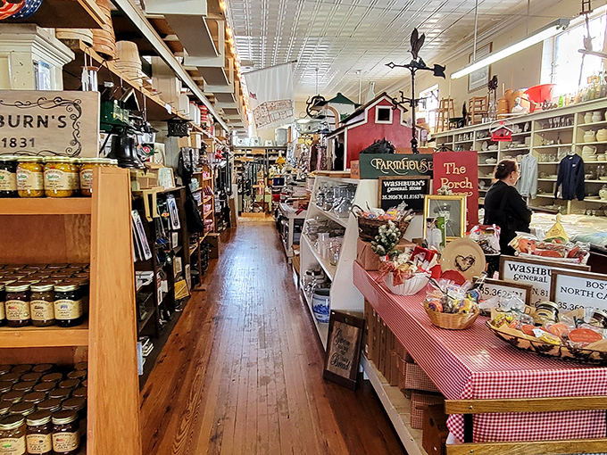 Wooden floors that creak with history and shelves stocked with everything from local honey to farmhouse décor – shopping as it was meant to be.