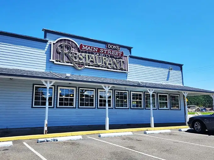 Don's Main Street Family Restaurant (Reedsport): That iconic blue exterior promises comfort food nirvana—like a lighthouse guiding hungry souls to breakfast paradise.