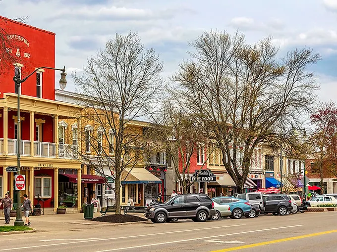 Granville's vibrant storefronts could make even a New England postcard jealous – proof that Midwest charm comes in technicolor.