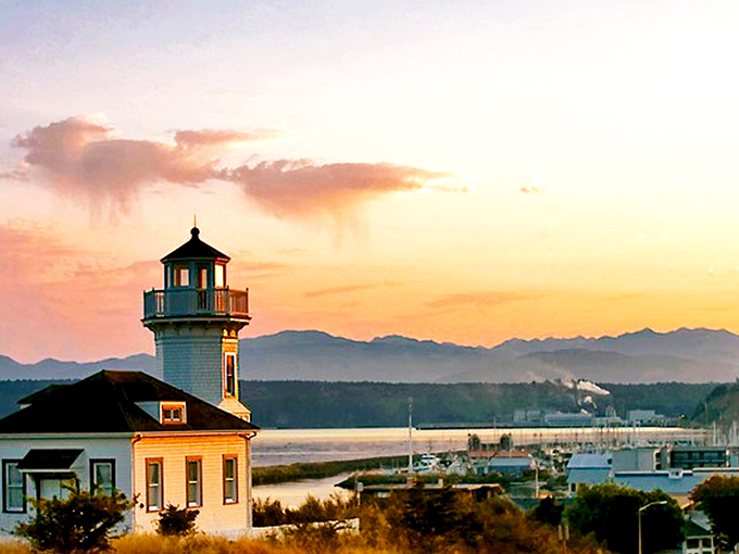Port Townsend's Victorian splendor stands proudly against the backdrop of stunning mountain vistas. History with a view!