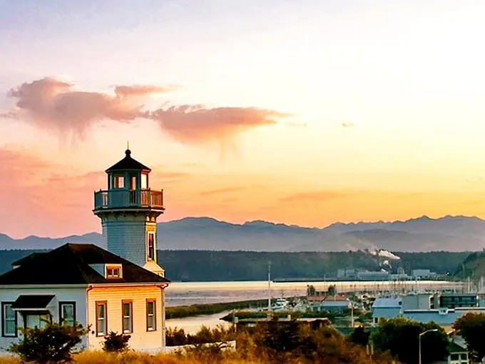 Port Townsend's Victorian splendor stands proudly against the backdrop of stunning mountain vistas. History with a view!