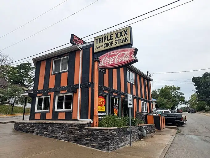 Triple XXX: Those orange and black stripes aren't just eye-catching—they're a beacon for root beer pilgrims seeking frothy mugs of happiness.