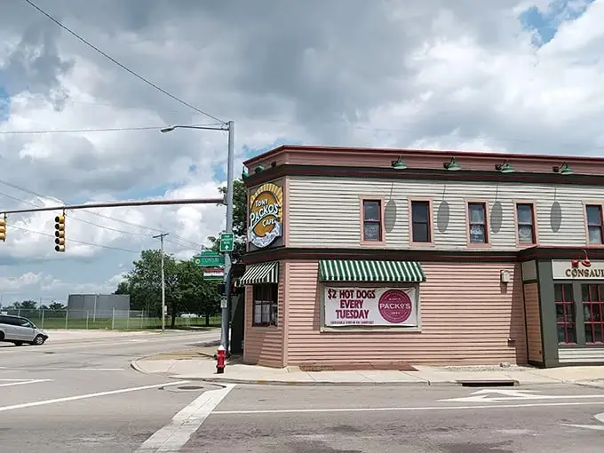 The green awnings of Tony Packo's beckon like a hot dog lighthouse, guiding hungry souls to Hungarian-style heaven.