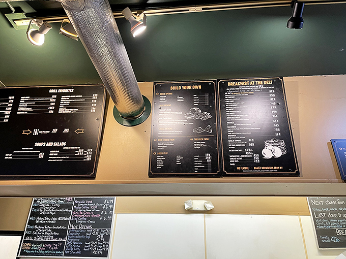 The menu board—a canvas of culinary possibilities. These aren't just sandwich listings; they're a roadmap to deliciousness.