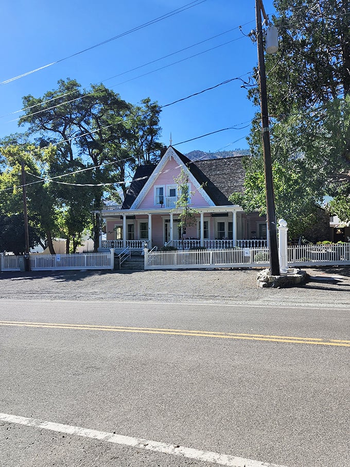 The meticulously restored Pink House offers a slice of Victorian elegance amid the rugged Nevada landscape, serving artisanal cheese and charcuterie worth the journey.