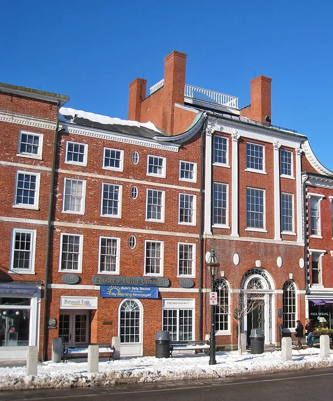 This stately brick building exemplifies Portsmouth's Georgian architecture – the 18th century equivalent of showing off to the neighbors, but with impeccable taste.