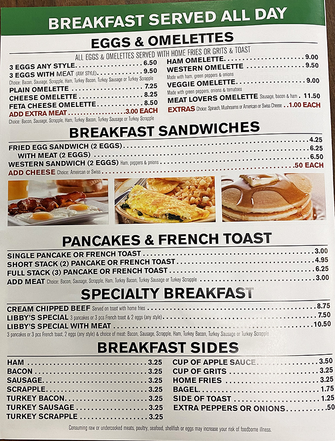 The breakfast menu reads like a love letter to morning classics. No molecular gastronomy here—just honest food that understands what hungry humans want.