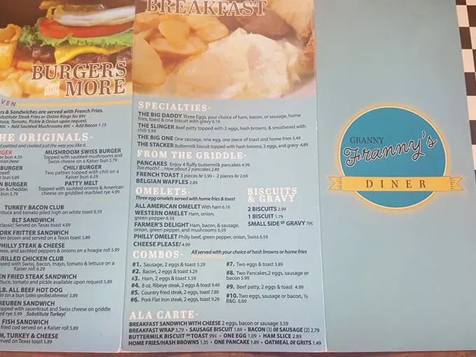 The menu reads like a love letter to American comfort food classics – complete with The Slinger, a breakfast dish that could fuel a small tractor.