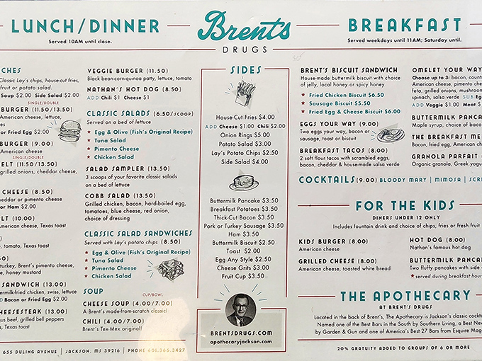 This isn't just a menu—it's a roadmap to happiness. Each item represents decades of perfected recipes that have satisfied generations.