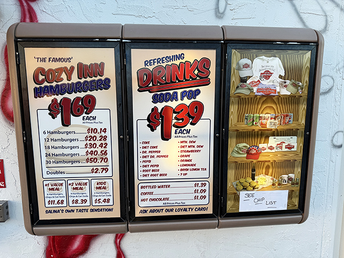 A menu so straightforward it's practically zen. No need for fancy descriptions when you've perfected one thing since Calvin Coolidge was president.