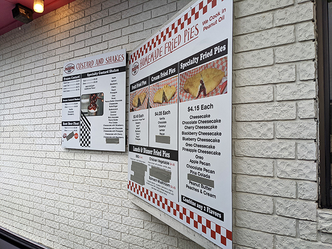 The menu board – a roadmap to happiness. Each listing represents not just a meal, but a potential memory in the making.