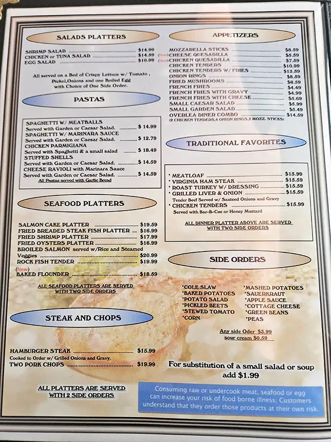 This menu isn't just a list of food—it's a roadmap to happiness. From seafood platters to traditional favorites, decision paralysis has never been so delicious.